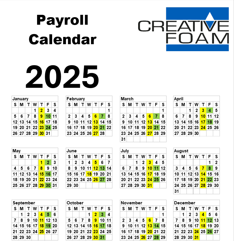 Payroll – Creative Foam Health and Wellness Portal